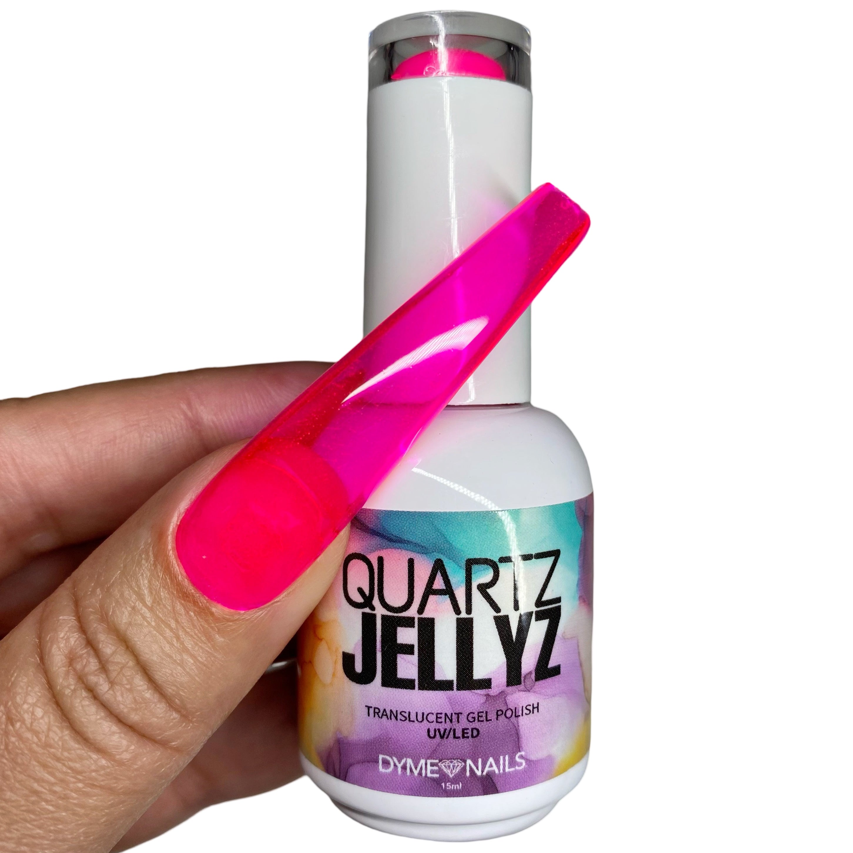 DYMES QUARTZ JELLYZ Gel Polish • HOT PINK AURA – DYMENAILS