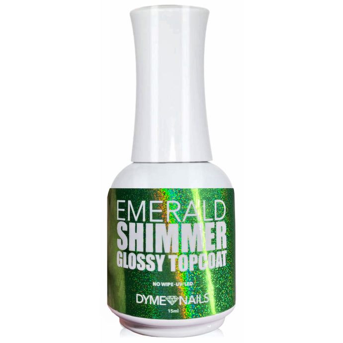 EMERALD SHIMMER Glossy Top Coat – DYMENAILS